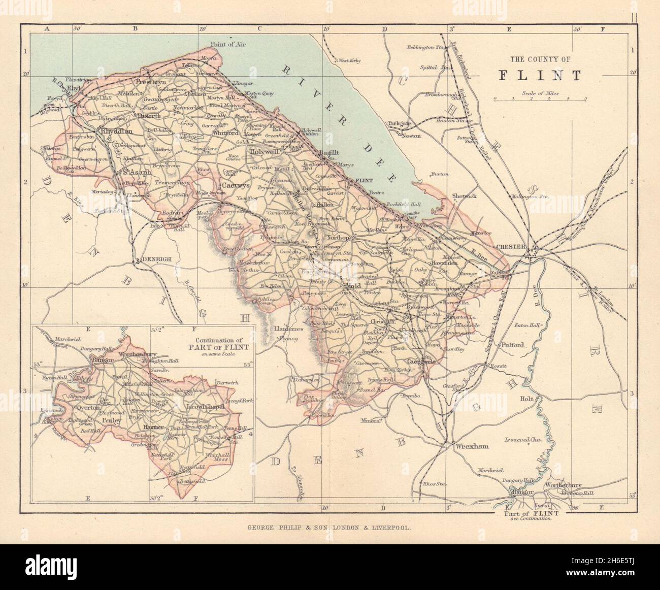 Map of prestatyn hi-res stock photography and images - Alamy