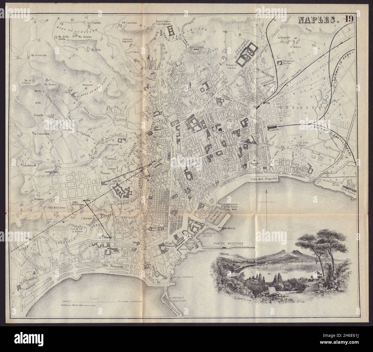 Old map of naples hi-res stock photography and images - Alamy