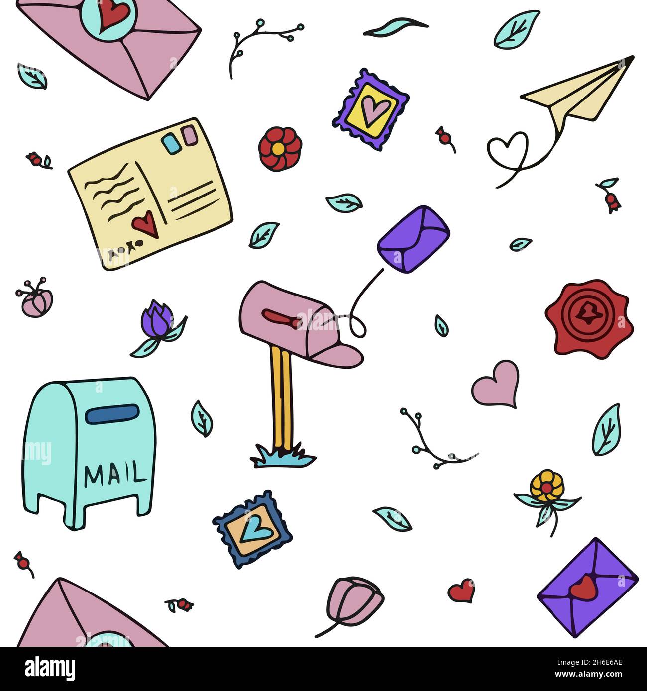 Children drawings envelope hi-res stock photography and images - Alamy