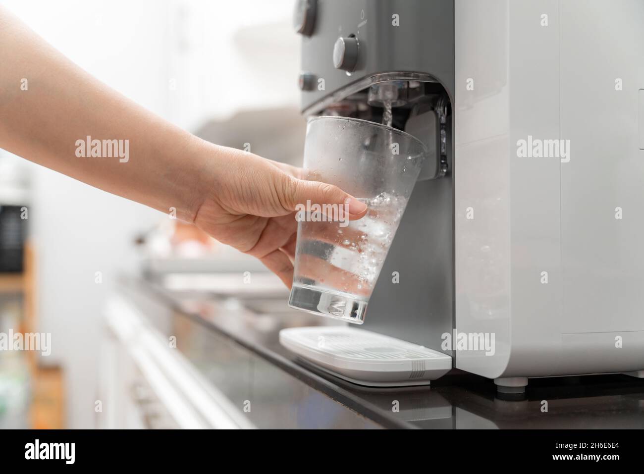 Woman glass filtered water fresh hi-res stock photography and images ...