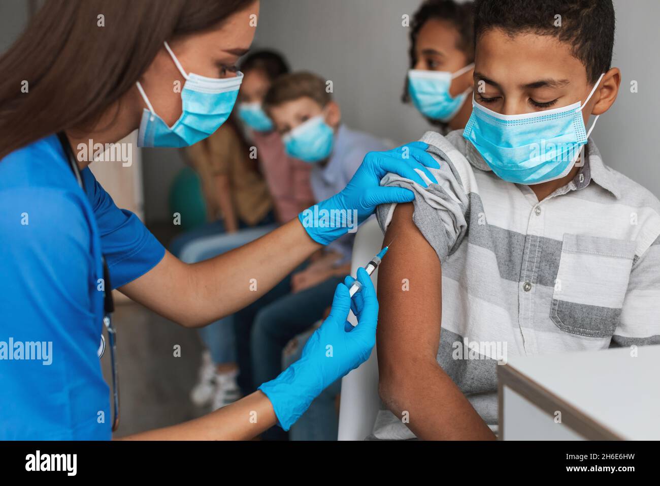 Boy and injection hi-res stock photography and images - Alamy