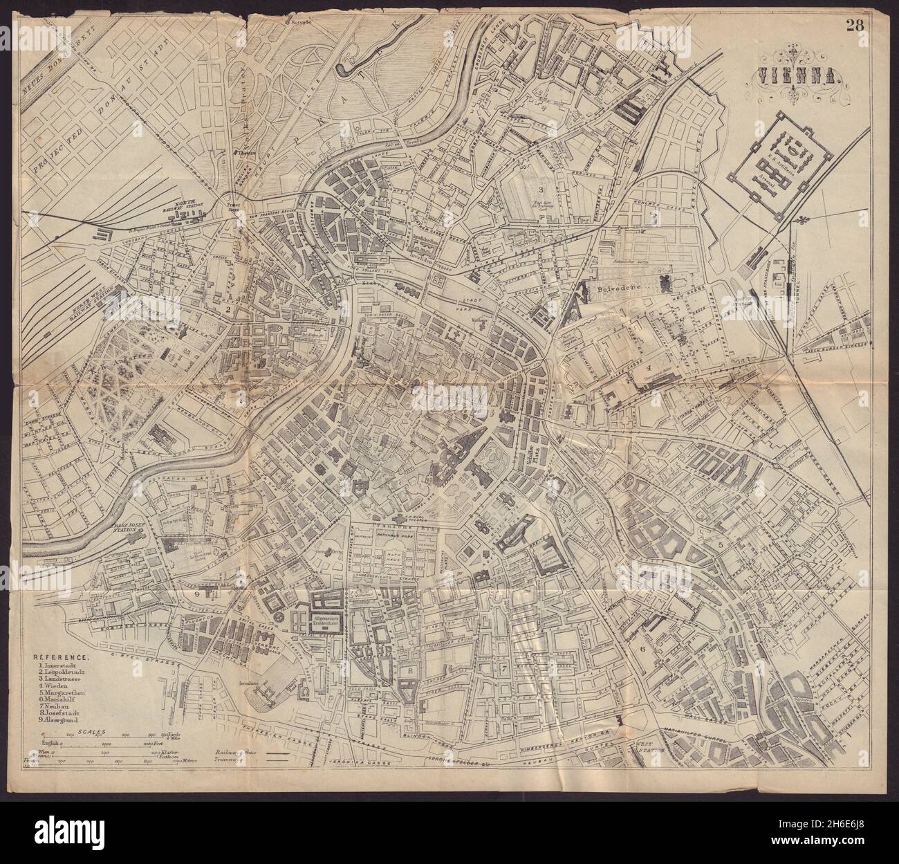 Old Town Vienna Austria Map