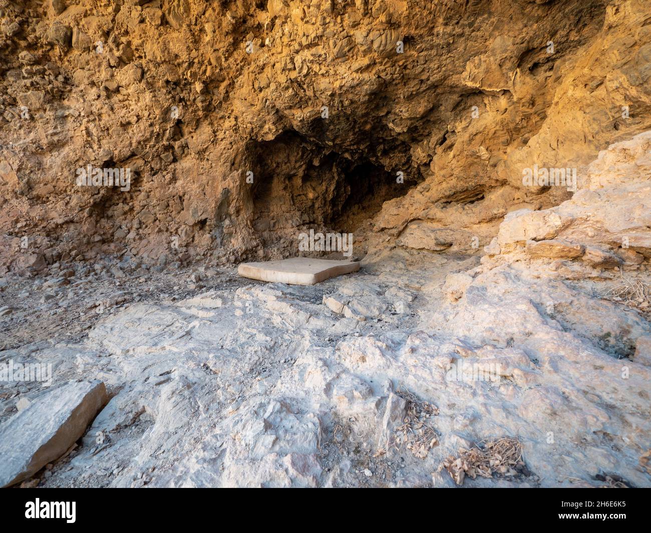 Mountains and Cave on Crete Stock Photo - Alamy