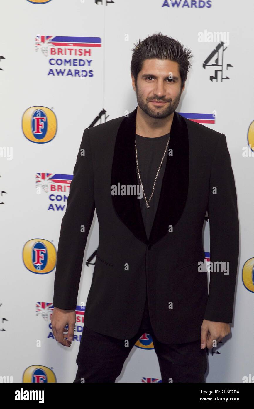 Kayvan Novak pictured at the British Comedy Awards 2010 at the O2 Arena ...
