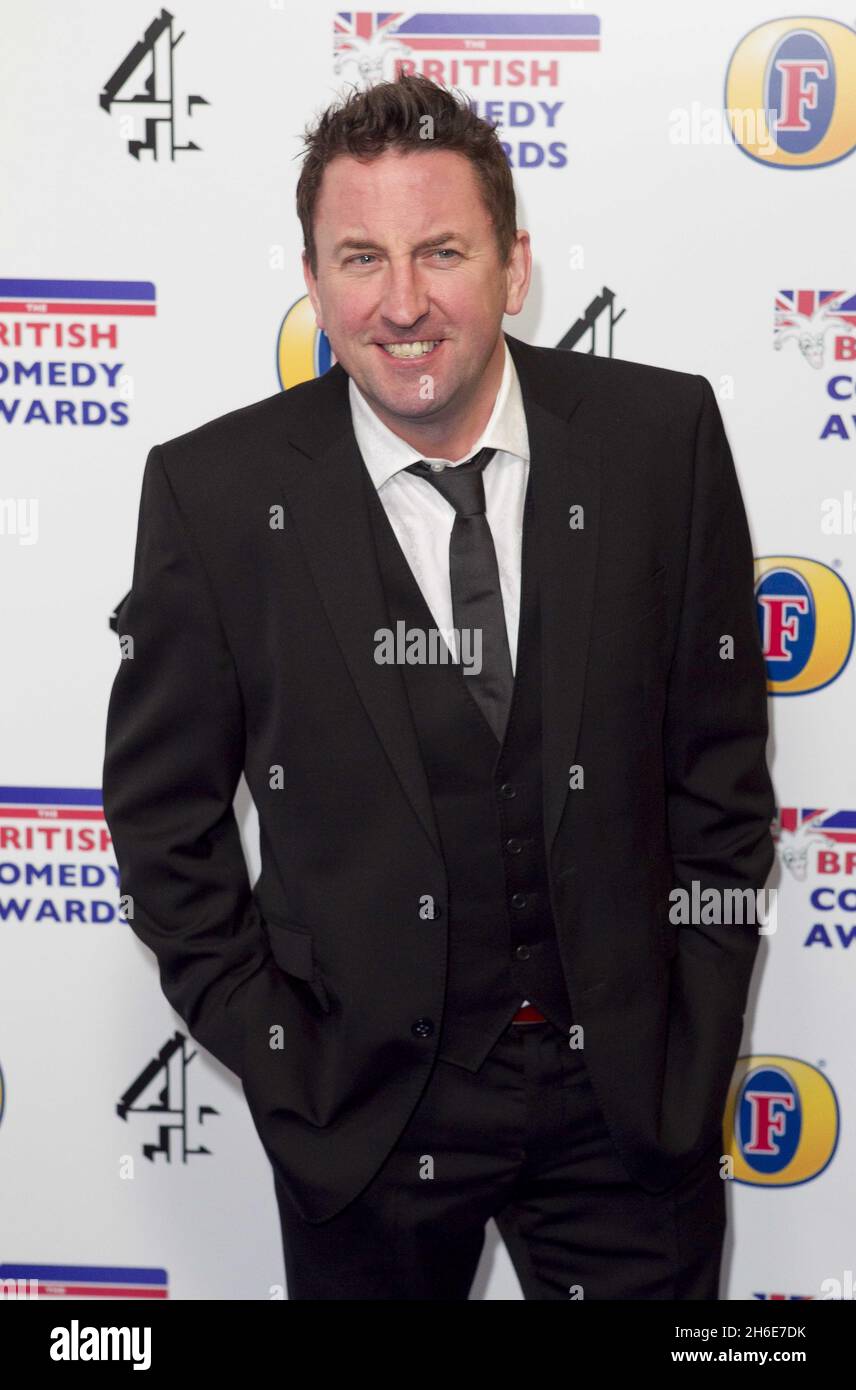 Lee Mack pictured at the British Comedy Awards 2010 at the O2 Arena in ...