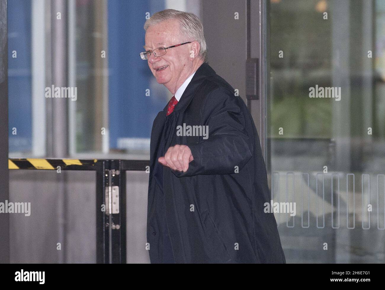 Sir John Chilcot leaves the Iraq Inquiry at the QEII conference centre ...