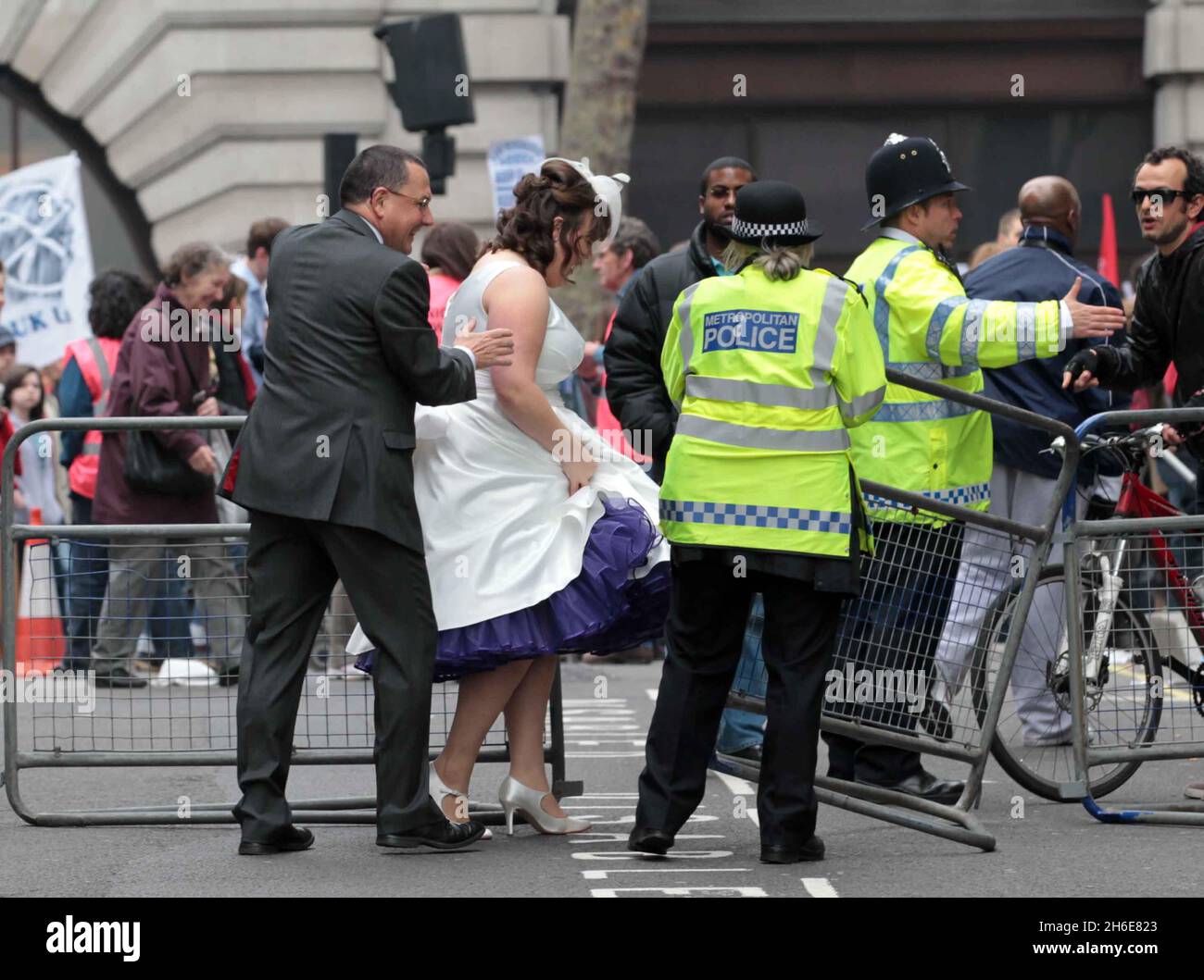 Bride to be Laura Sheppard and her father Nigel got caught up in the ...