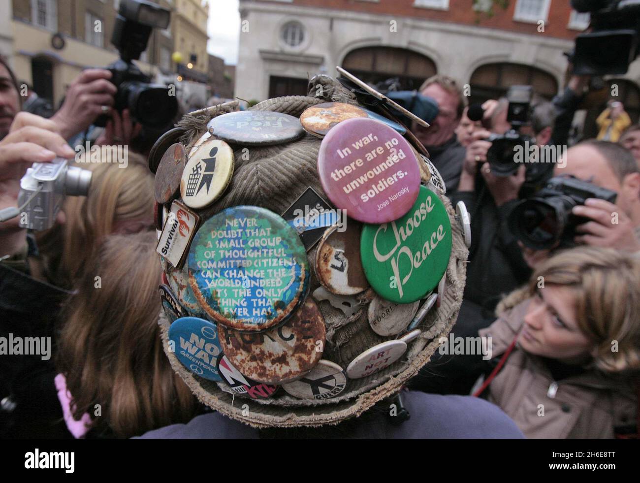 File photo dated: 19/06/11. Peace activist Brian Haw. A statement on ...