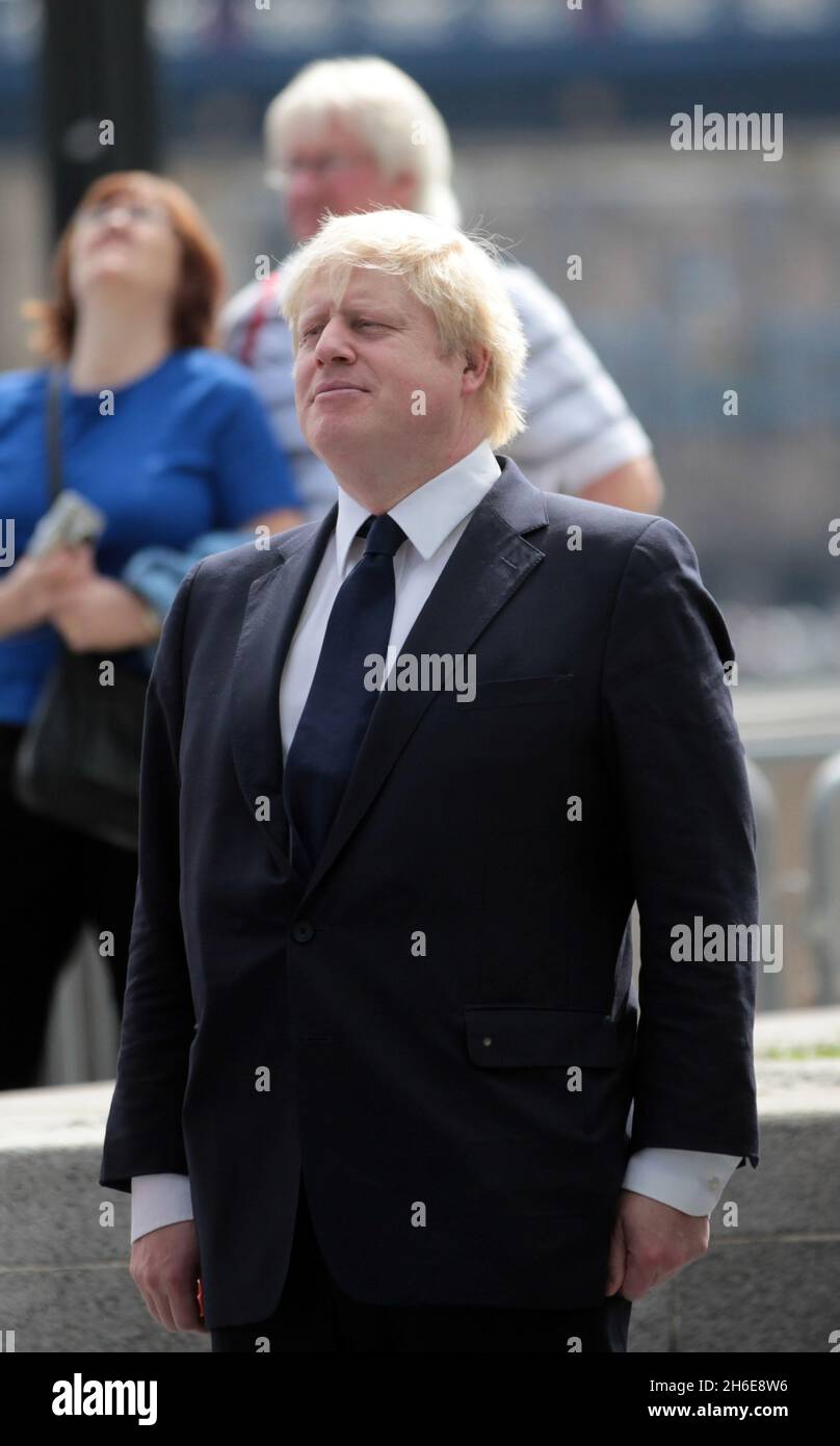 The Mayor of London Boris Johnson attended a flag raising ceremony ...