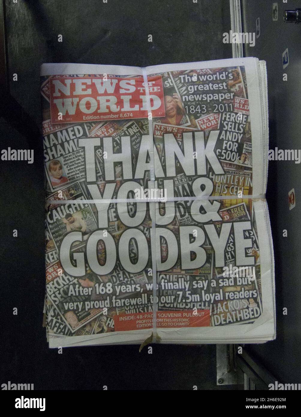 News of the world newspaper hi-res stock photography and images - Alamy