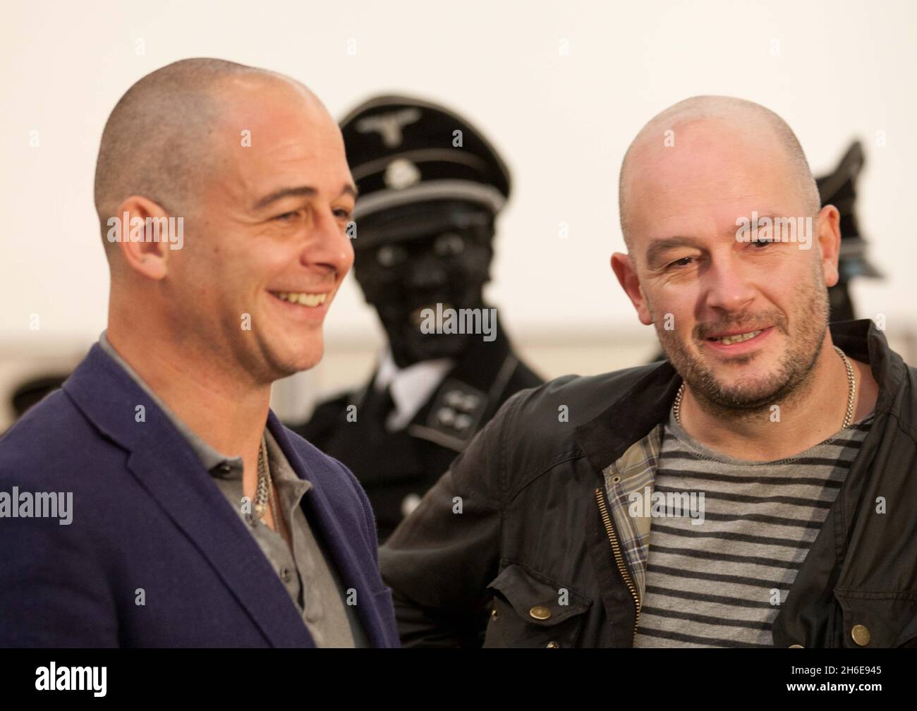 The Chapman brothers during their press view at White Cube in London ...