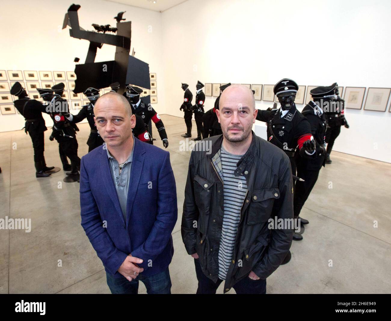 The Chapman brothers during their press view at White Cube in London ...