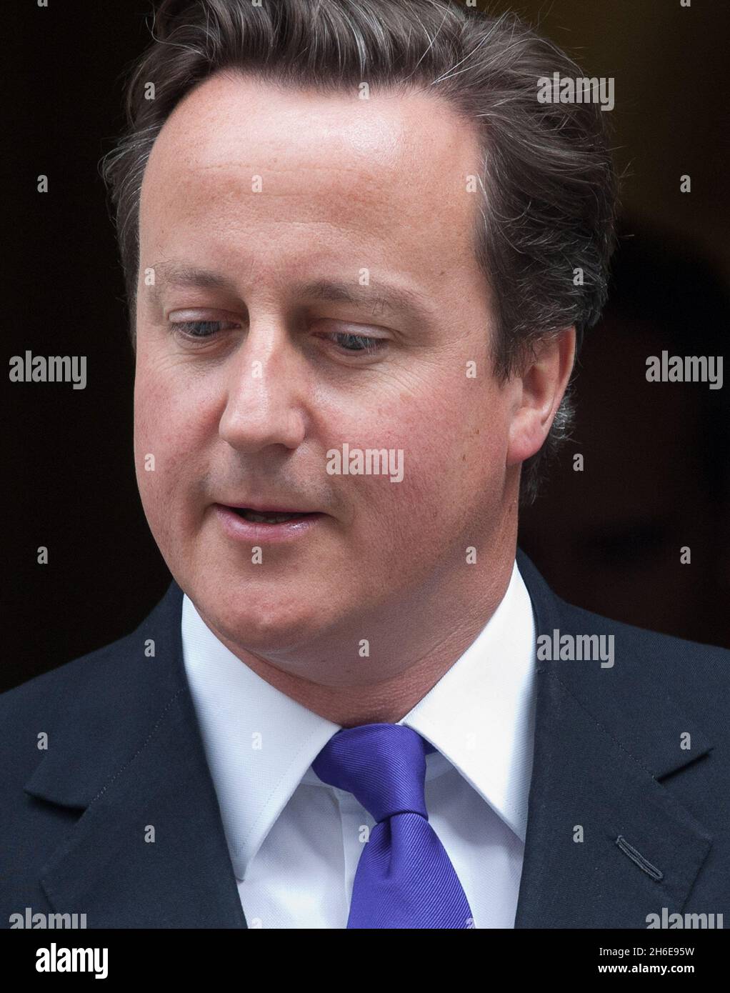 PM David Cameron pictured in Downing Street, London Stock Photo - Alamy