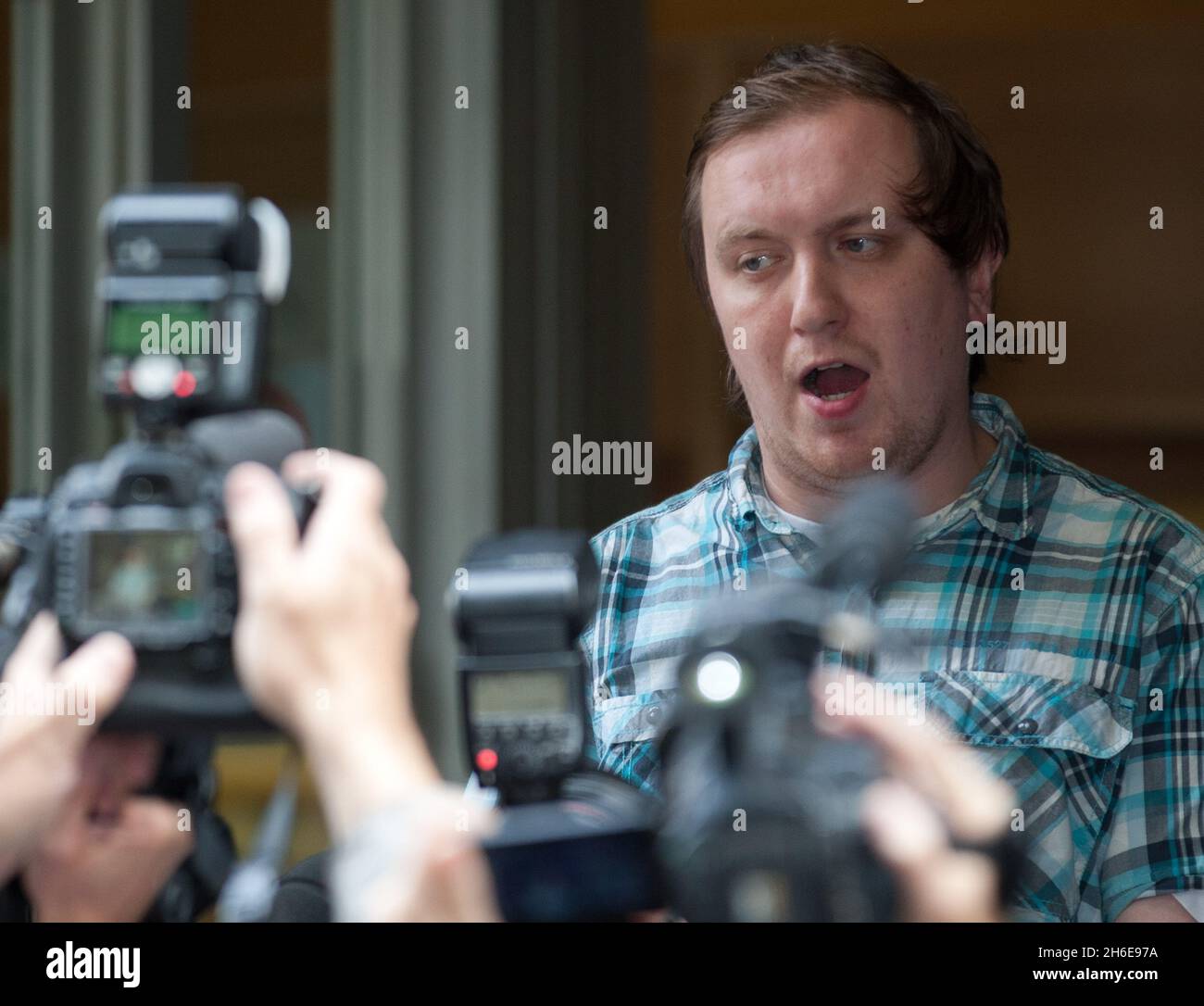 Jonathan May-Bowles, the man who threw a foam pie at Rupert Murdoch as ...