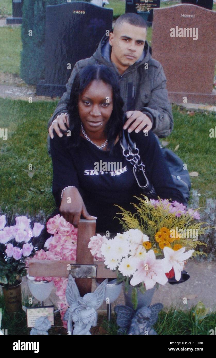 A photo from the family of Mark Duggan with his girlfriend Simone ...