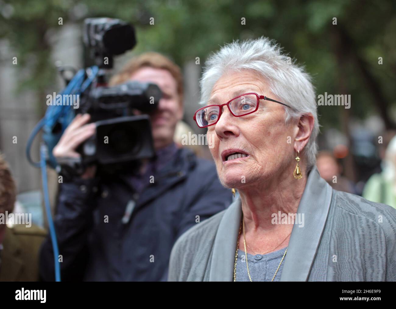 Actress Vanessa Redgrave pictured outside the High Court in central ...