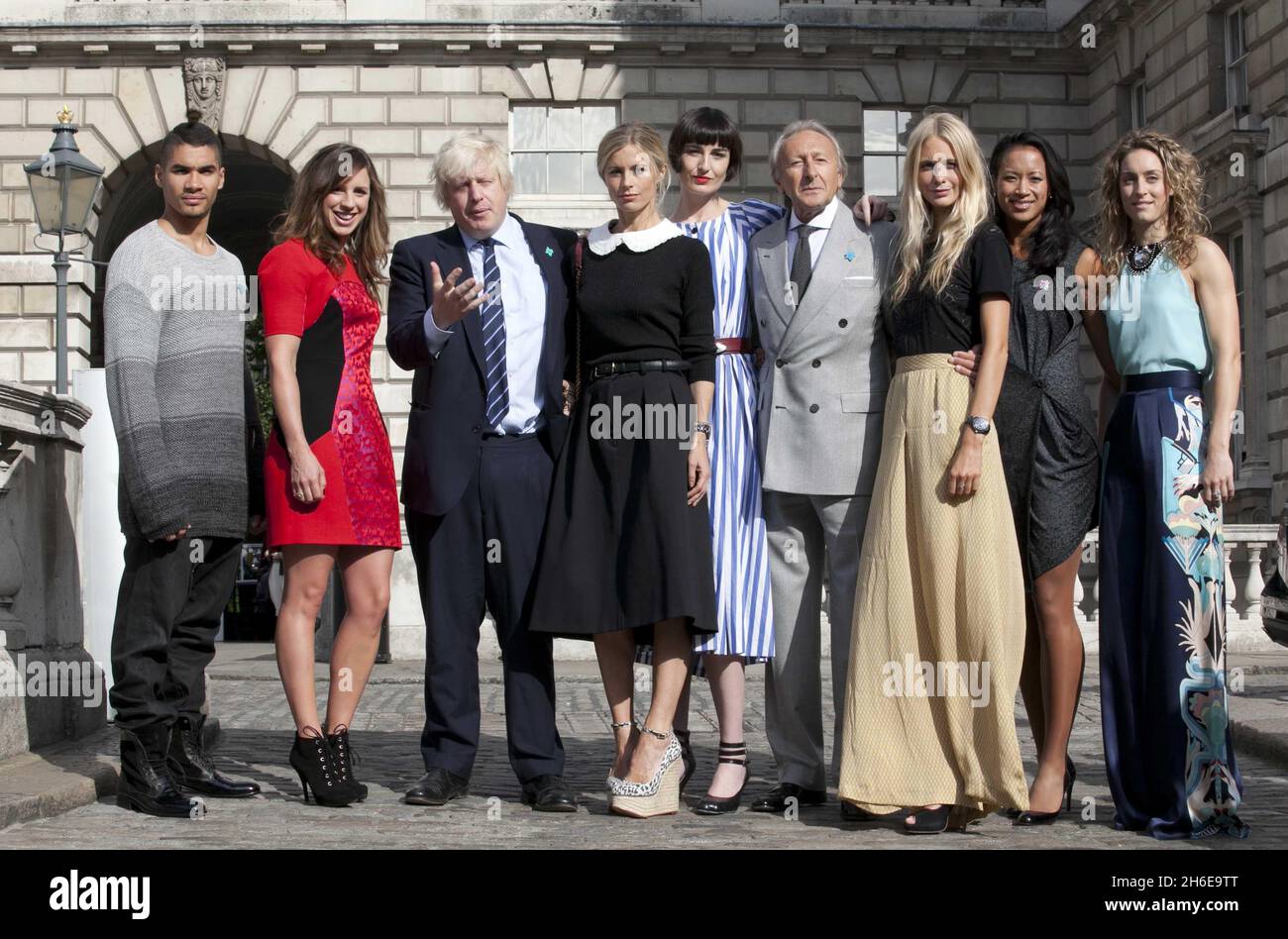 Boris Johnson is joined by Poppy Delevingne, Harold Tillman, Amy ...