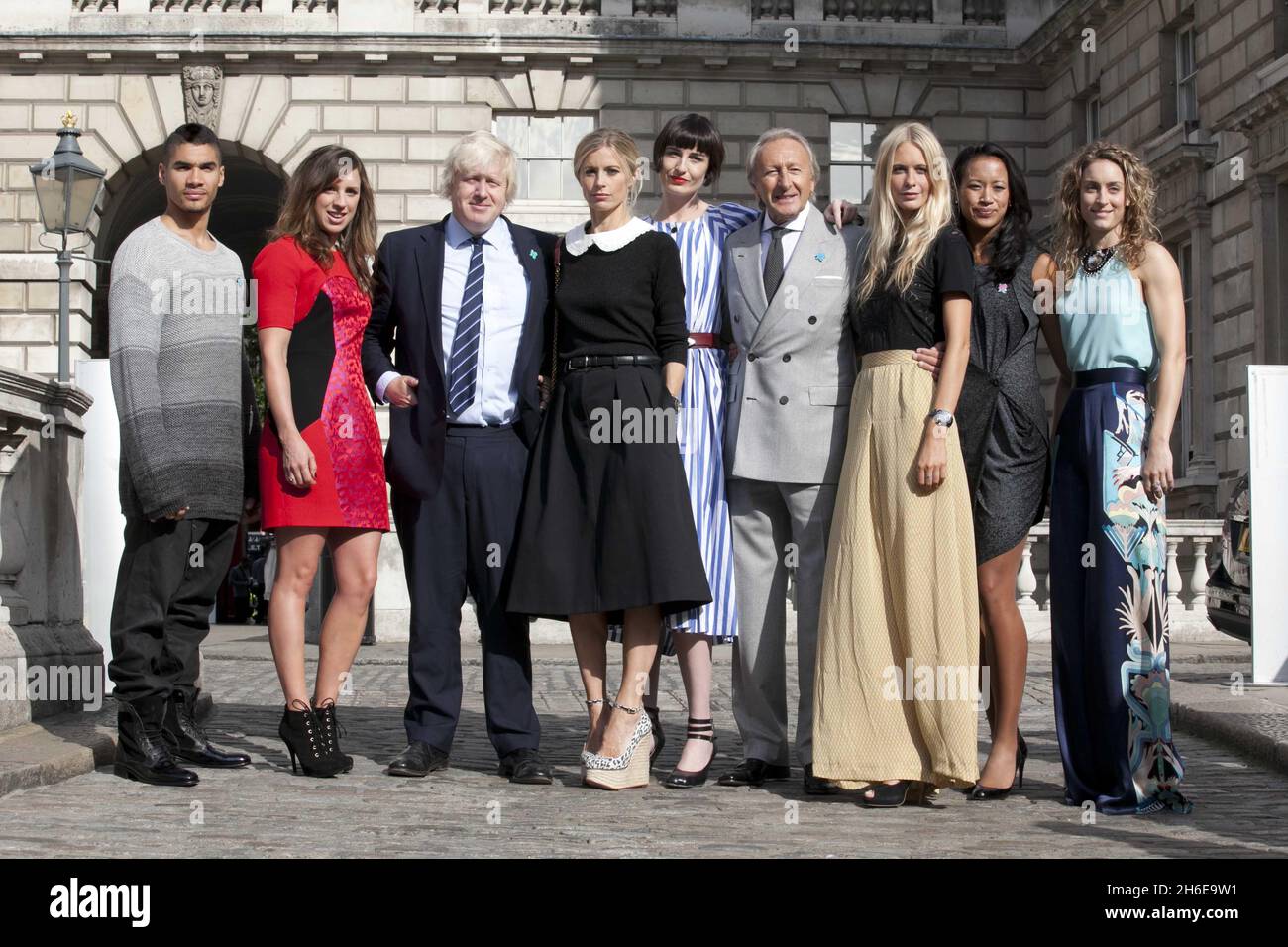 Boris Johnson is joined by Poppy Delevingne, Harold Tillman, Amy ...