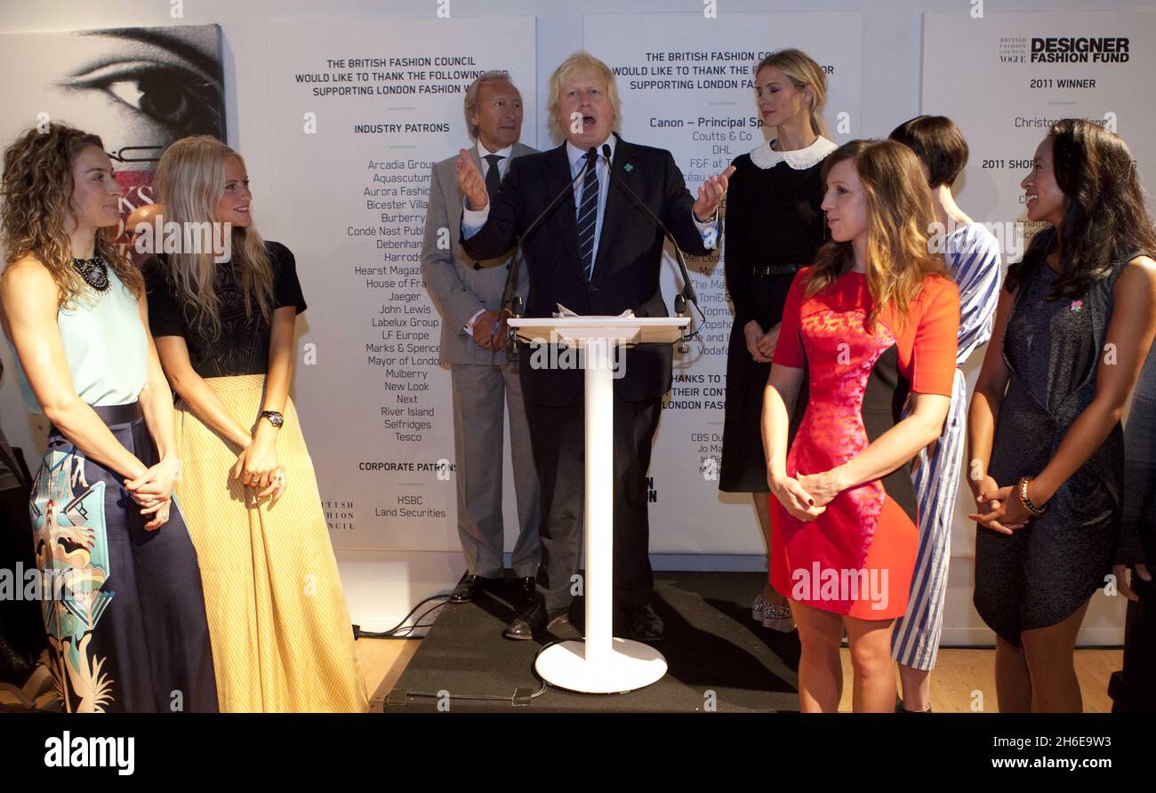 Boris Johnson is joined by Poppy Delevingne, Harold Tillman, Amy ...
