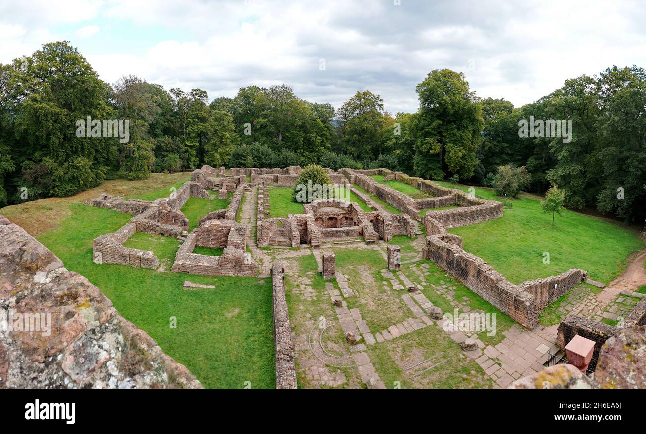 Monastery Ruin near Heidelberg Germany - Kloster Ruine Panorama Stock ...