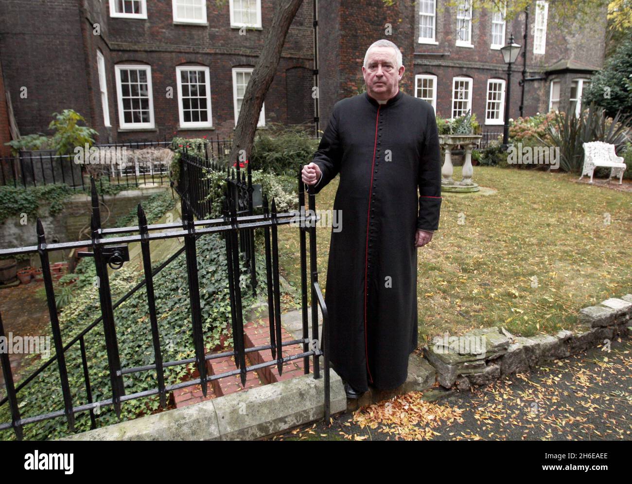 The Dean of St Paul's Graham Knowles pictured in the grounds of his ...