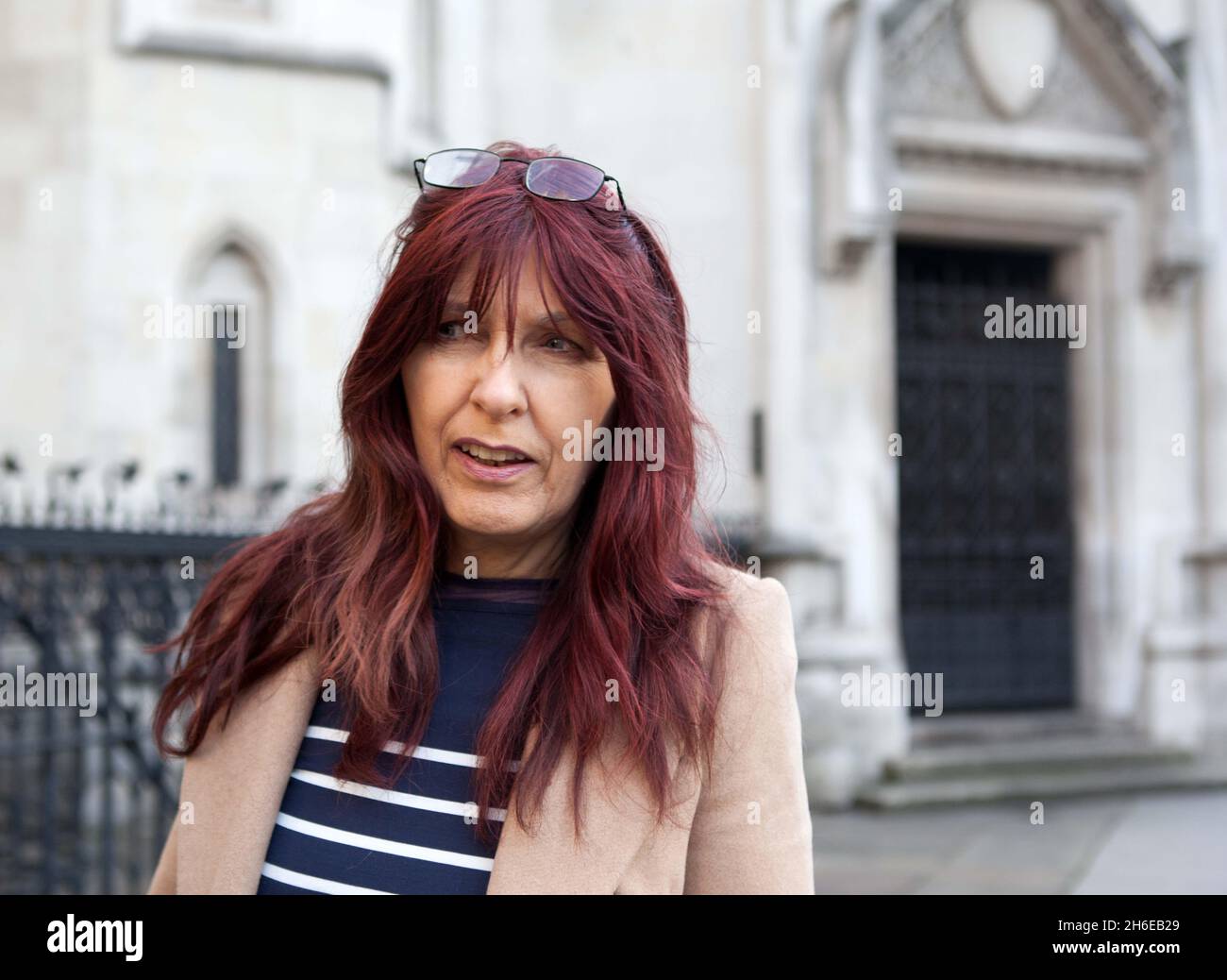 Janis Sharp the mother of Gary McKinnon stands outside the High Court ...