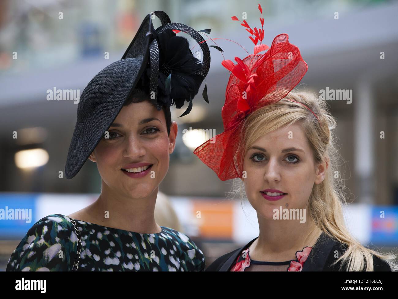 Rachel Richards and Charlotte Price at London's Waterloo Station on ...