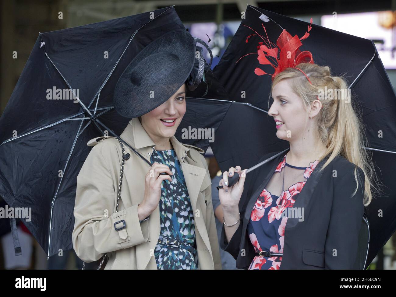 Rachel Richards and Charlotte Price at London's Waterloo Station on ...