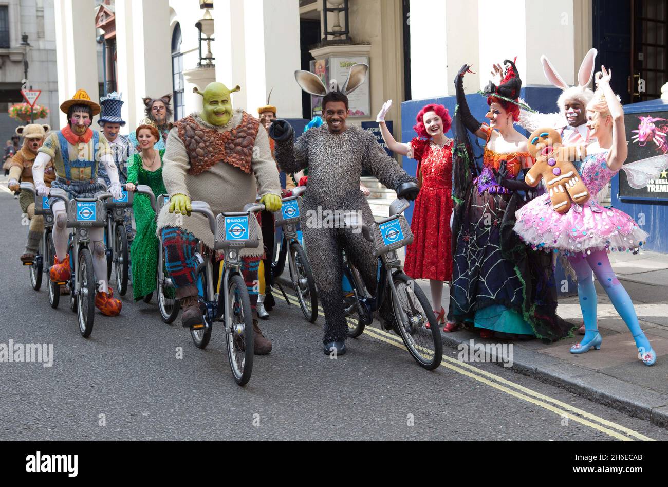 Shrek cast members including Carley Stenson, Dean Chisnall and Richard ...