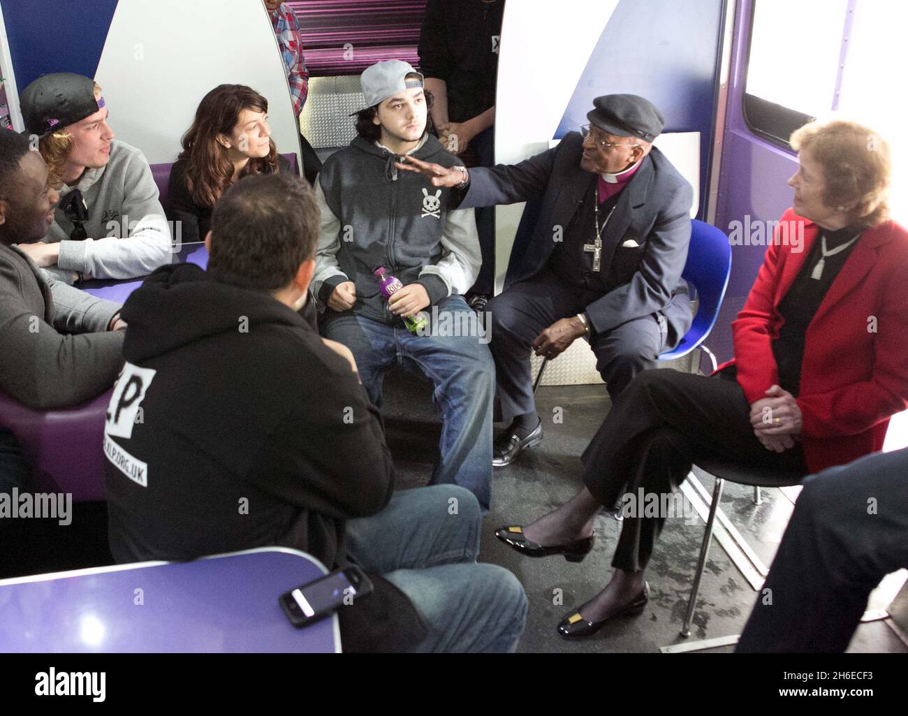 Members of The Elders Archbishop Desmond Tutu and former President of ...