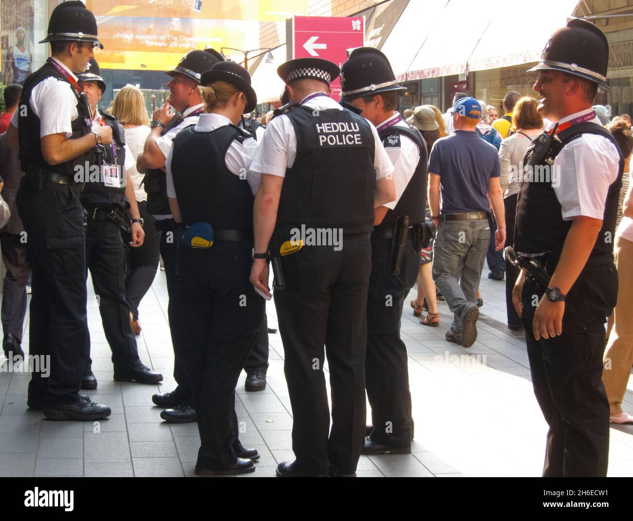 Jeff Moore Photo/Lucy Bull 26/07/12 Members of the Welsh police force ...