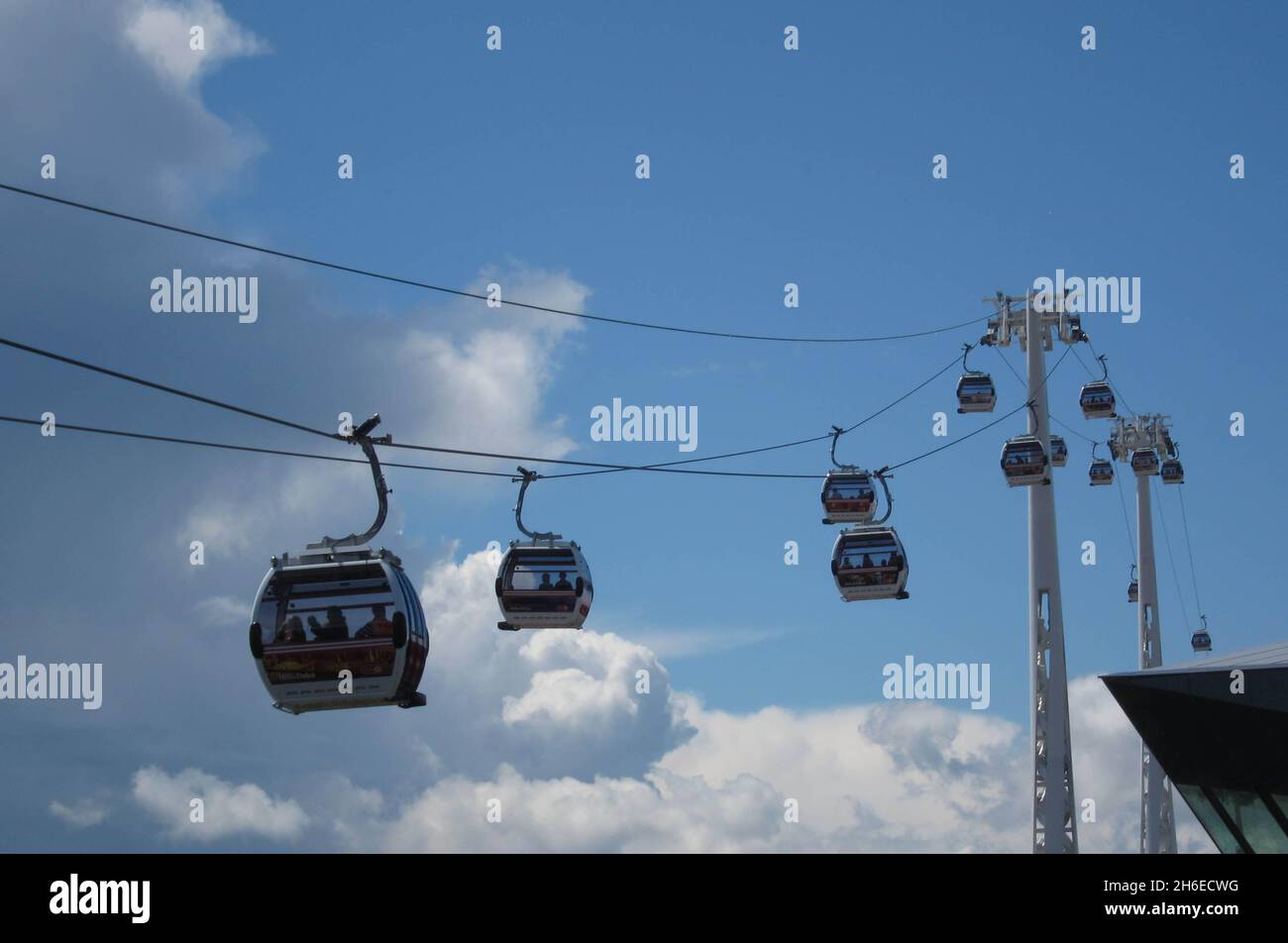 The Emirates Cable Car in London Stock Photo - Alamy