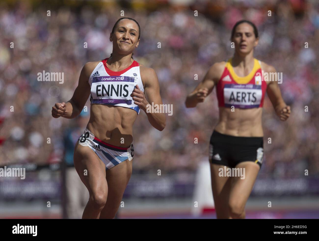 London 2012 Olympic Games - 03/08/12 Jessica Ennis in the heptathlon at ...
