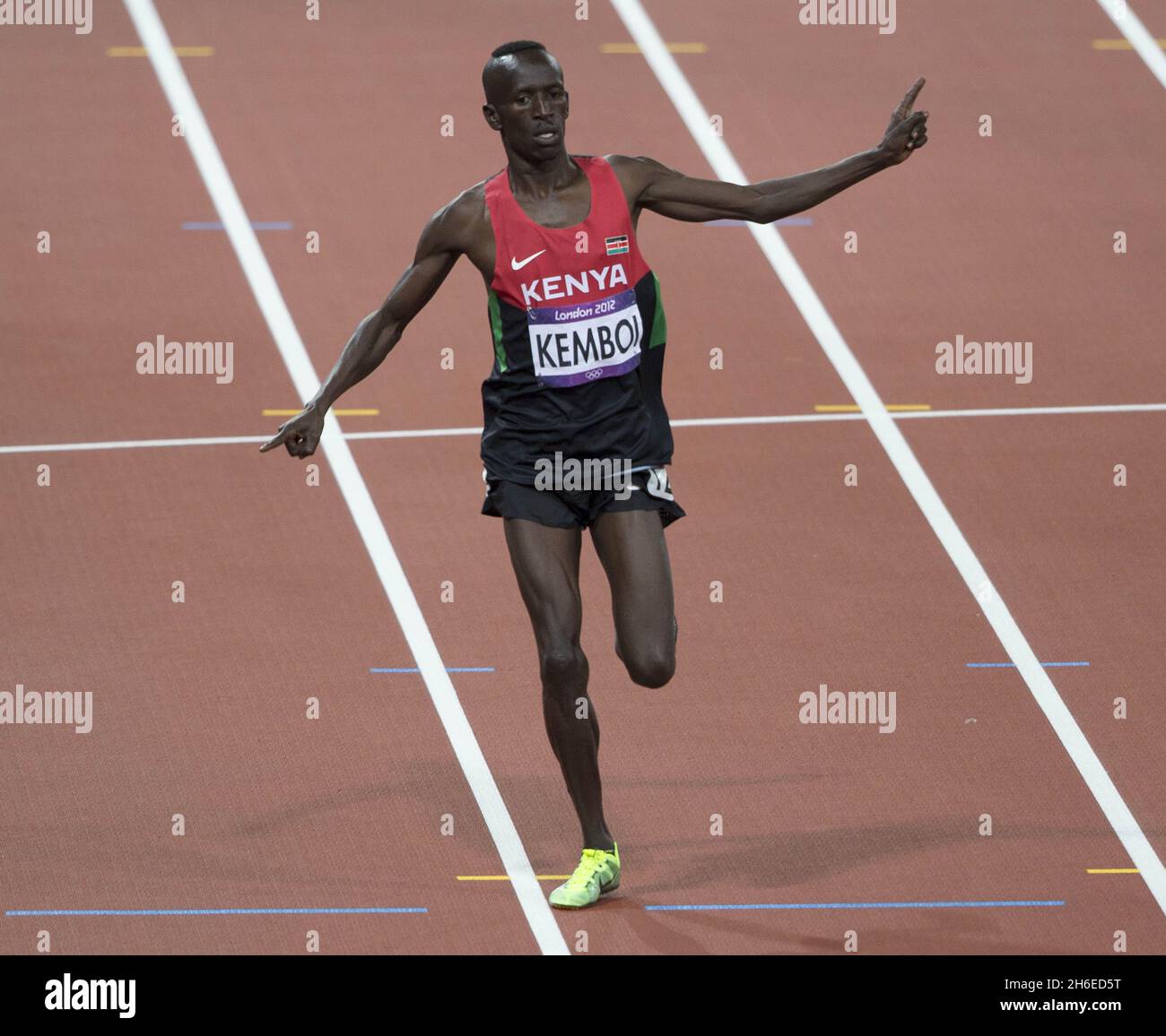 London 2012 Olympic Games - 05/08/12 Ezekiel Kemboi wins men's 3,000m ...