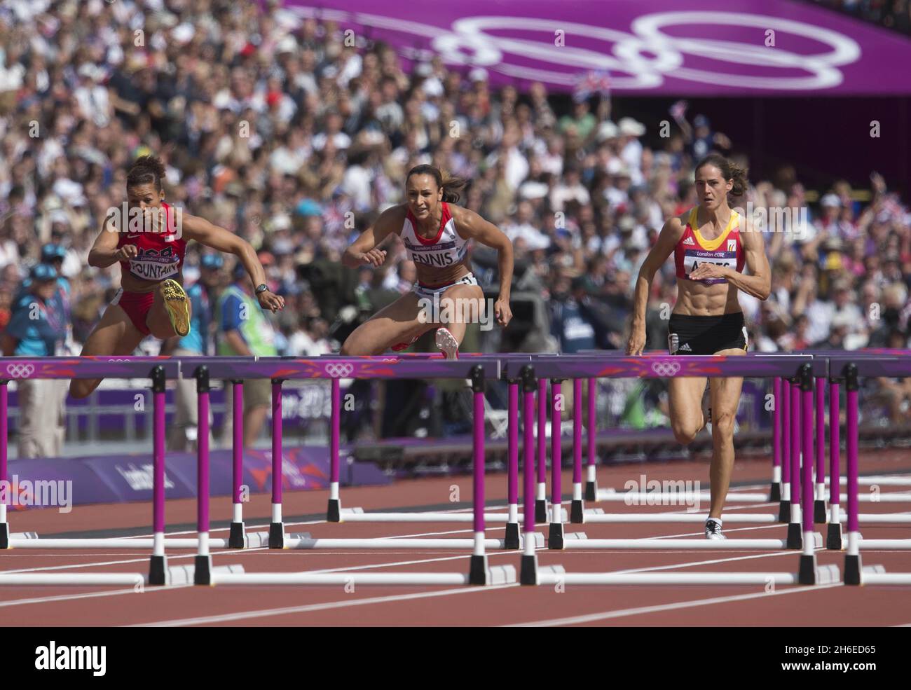 London 2012 Olympic Games - 03/08/12 Jessica Ennis in the heptathlon at ...