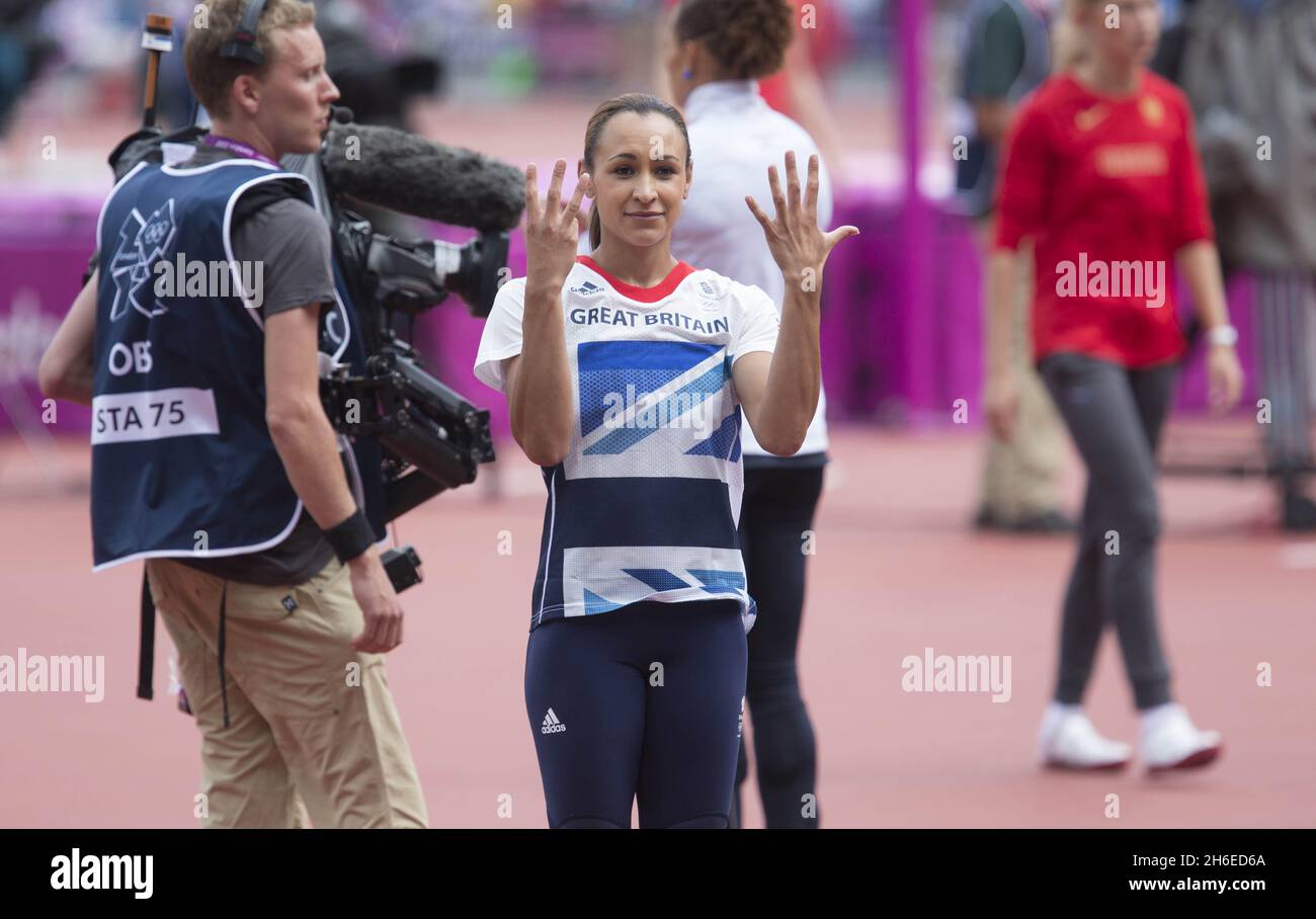 London 2012 Olympic Games - 03/08/12 Jessica Ennis in the heptathlon at ...