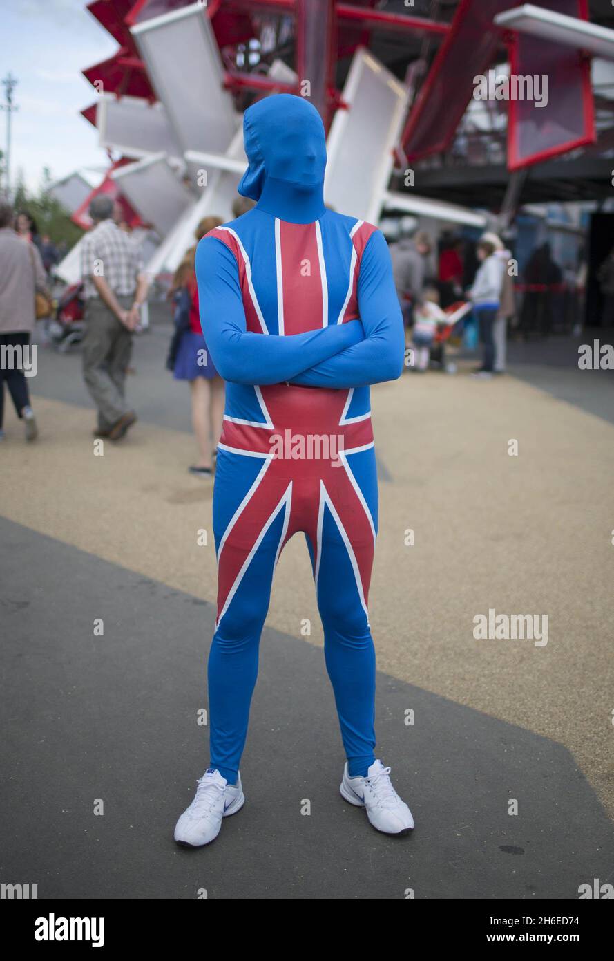 London 2012 Olympic Games - 05/08/12 UK sports fans pictured at the ...