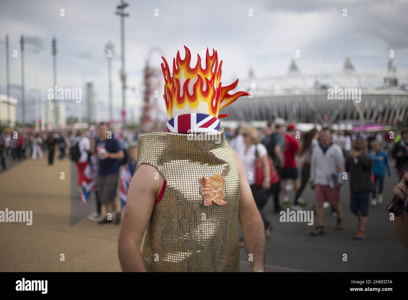 London 2012 Olympic Games - 05/08/12 UK sports fans pictured at the ...