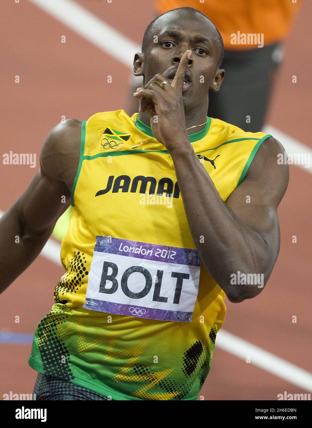 Usain Bolt wins the 200 meter final during the London 2012 Olympic ...