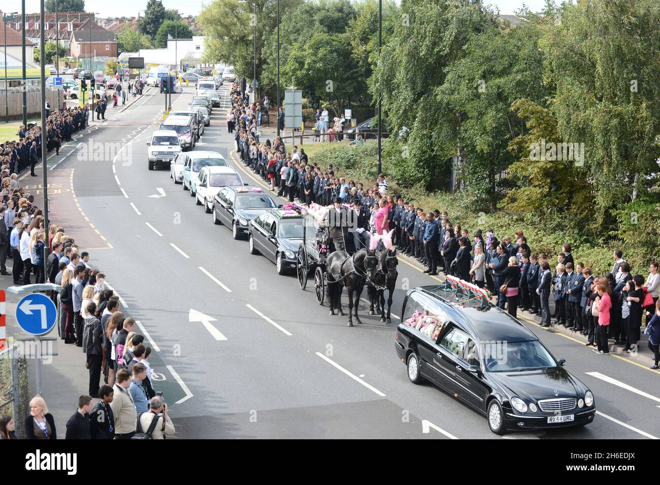 The funeral of murdered school girl Tia Sharp took place today. Pupils ...