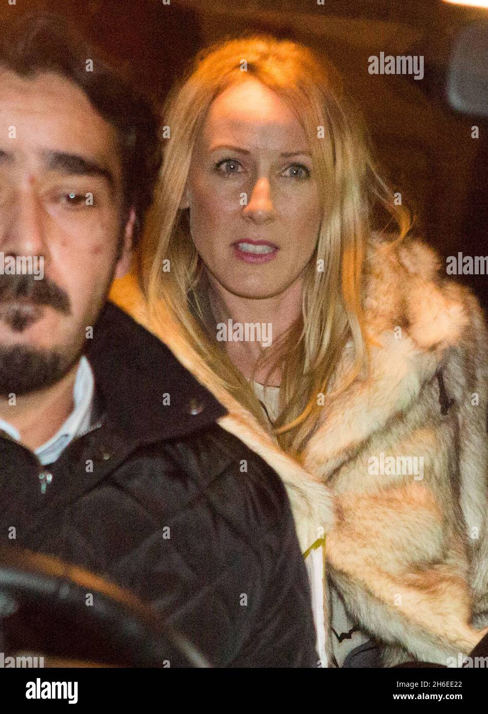 Sally Roberts leaves the High Court in London this evening after a ...