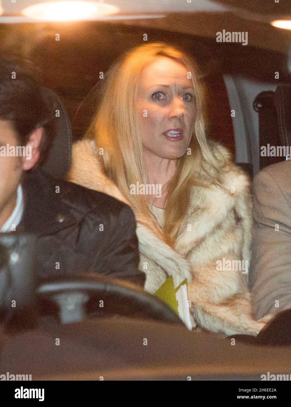 Sally Roberts leaves the High Court in London this evening after a ...