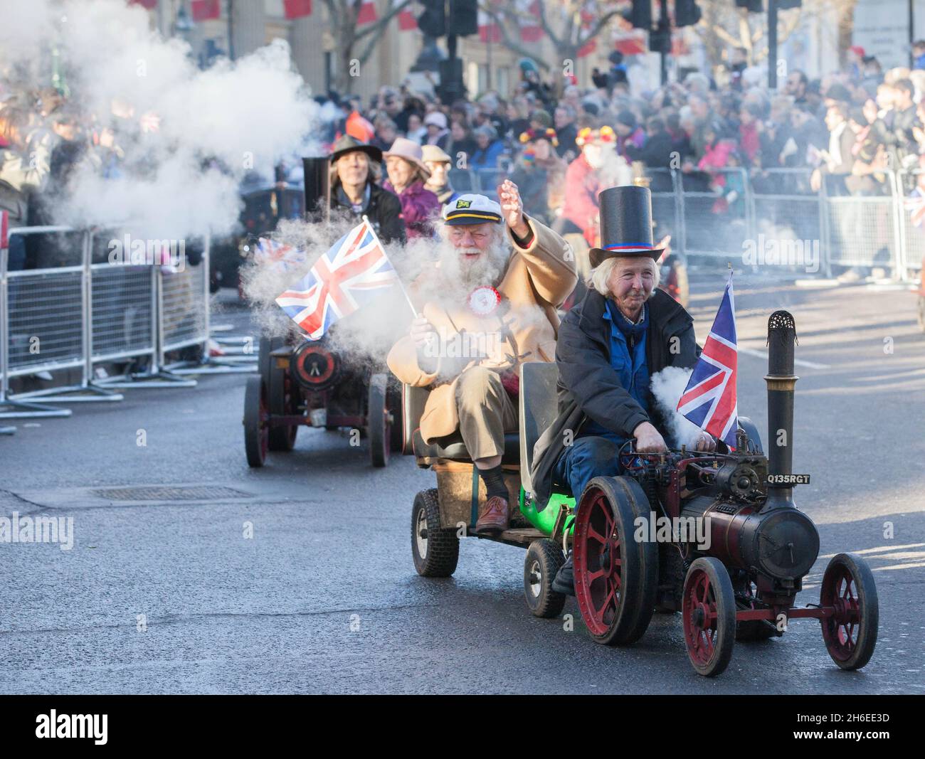 A steam engine at the New Year's Day Parade in London Stock Photo - Alamy