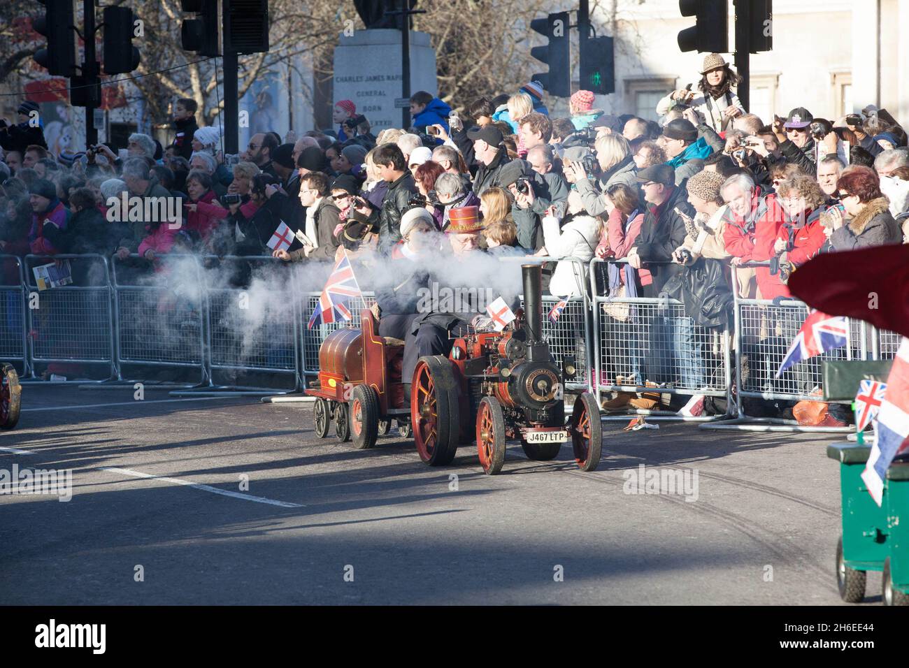A steam engine at the New Year's Day Parade in London Stock Photo - Alamy