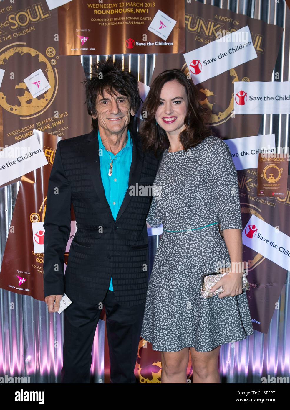 Ronnie Wood and wife Sally Humphries at the 'A Night of Funk & Soul ...