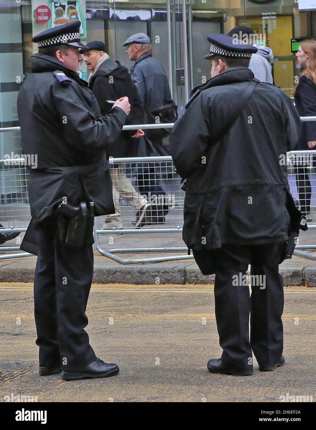 Armed police officers near St Paul's cathedral this morning for the ...