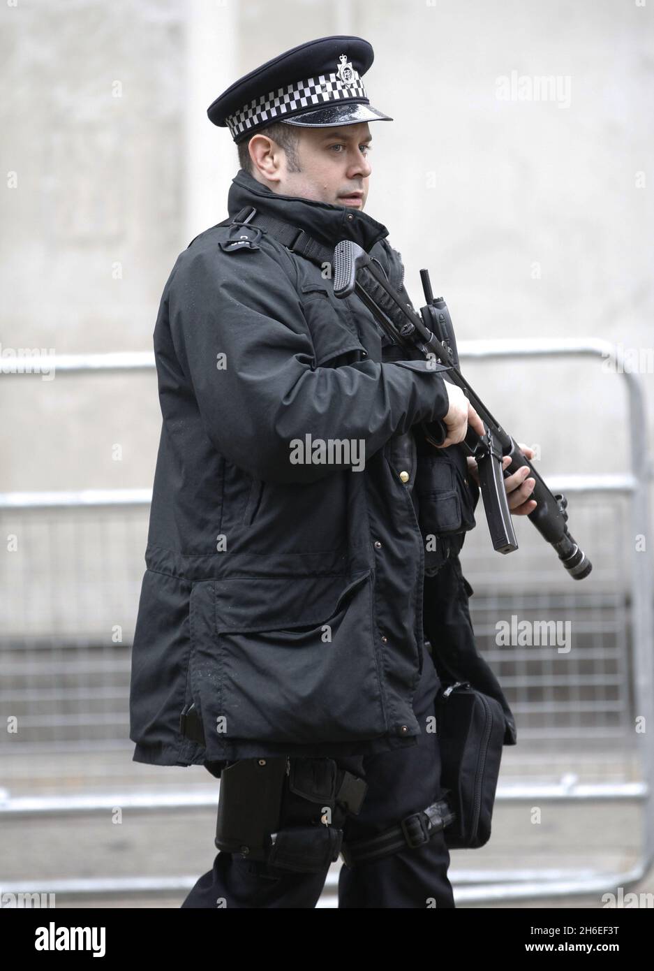Armed police officers near St Paul's cathedral this morning for the ...