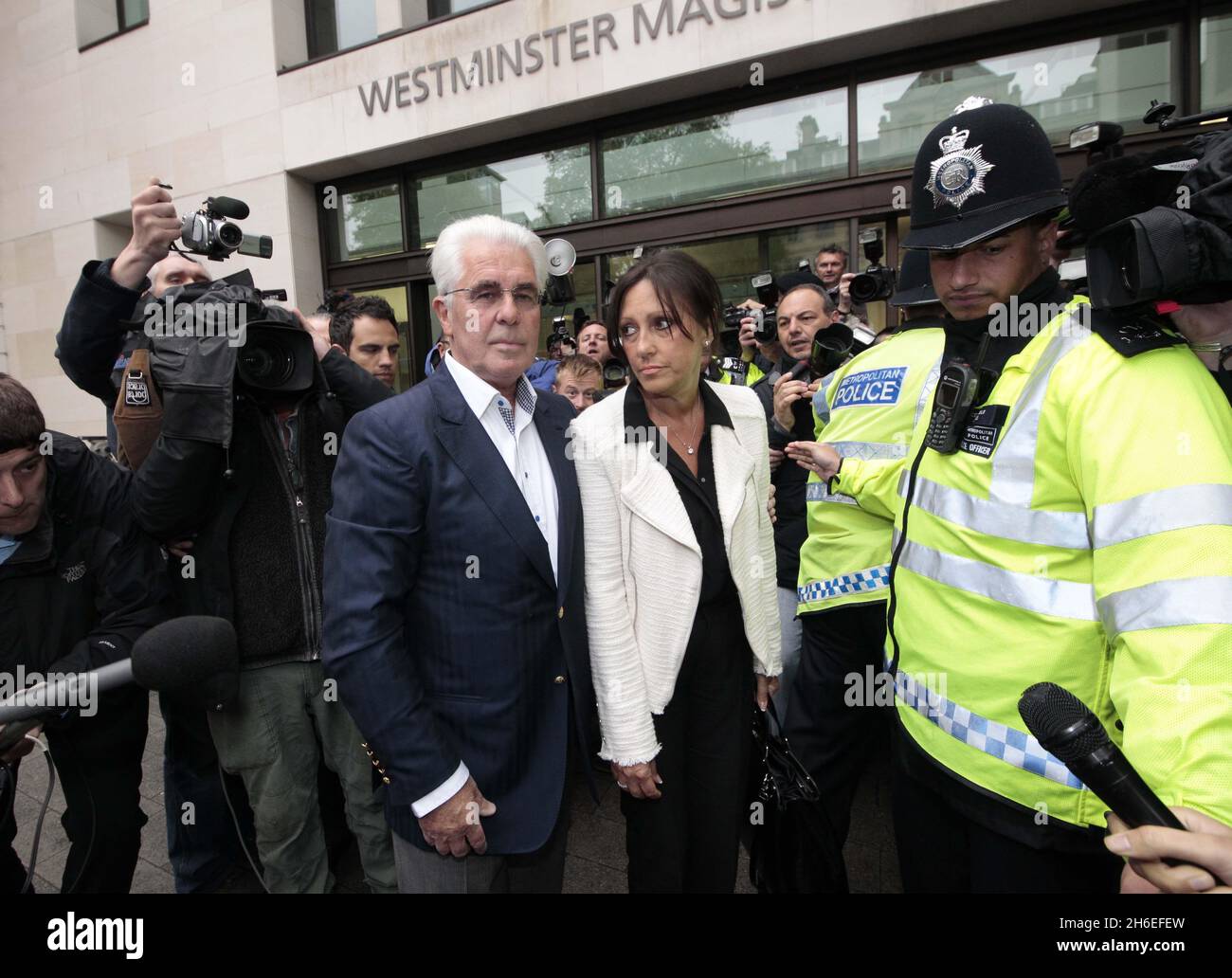 Max Clifford Arrives At Westminster Magistrates Court With His Wife