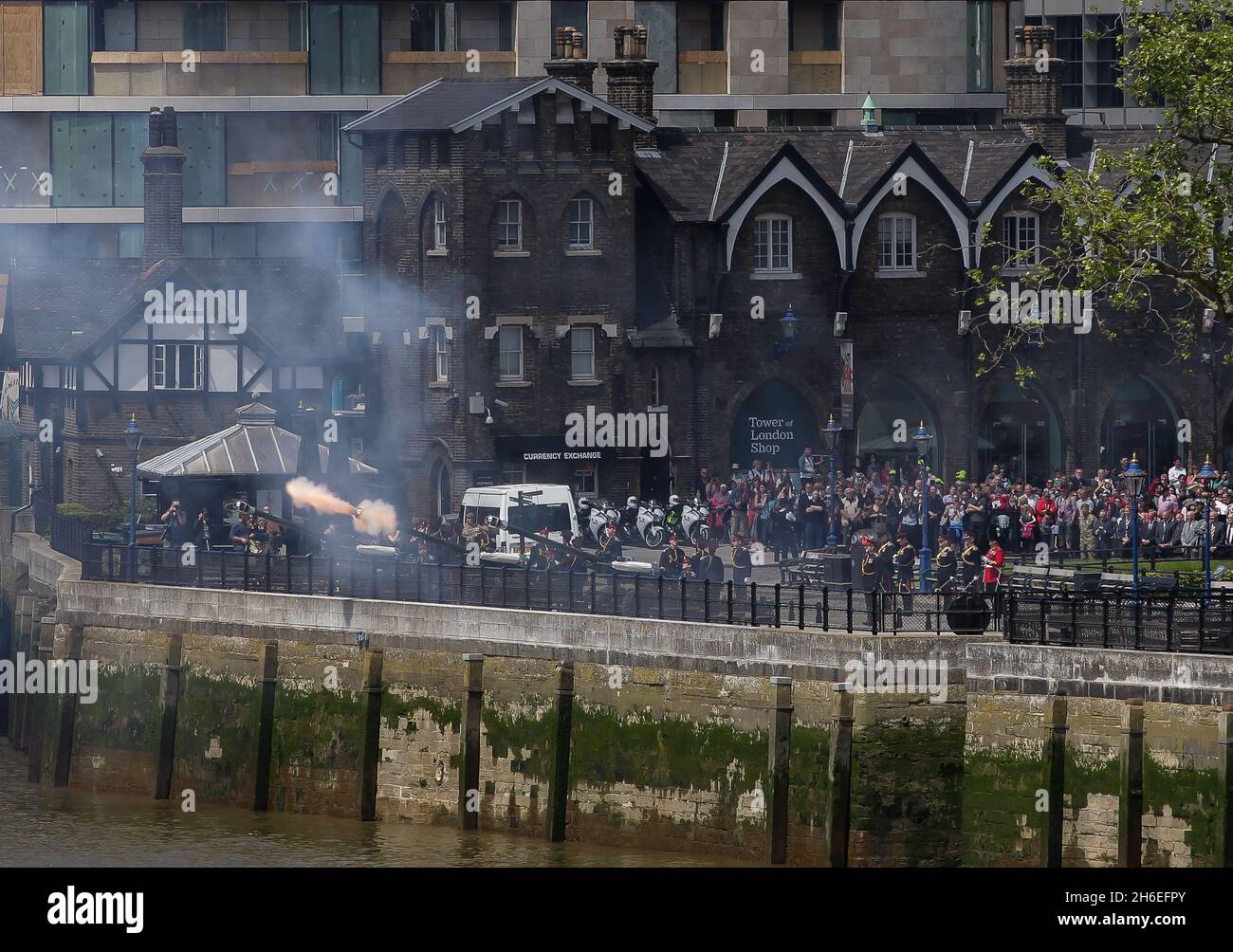 A Royal Gun Salute took place in London this afternoon in honour of the ...