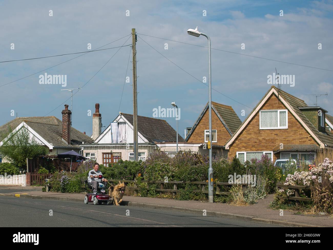 General view of Jaywick seaside town in Essex. British seaside towns ...